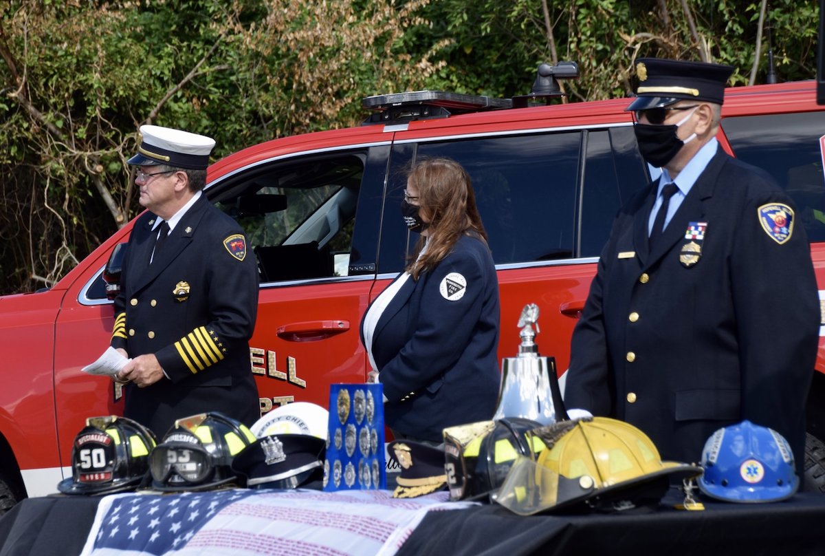 Photo collage of 9/11 Remembrance ceremonies - MercerMe
