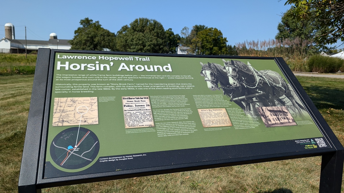Lawrence Hopewell Trail Installs Four More History Signs - MercerMe